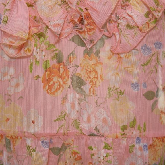 Zara | Tops | Zara Printed Ruffled Blouse 83025 | Poshmark